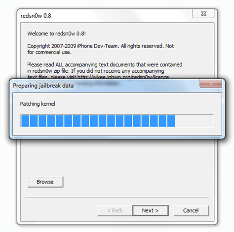 การ Jailbreak iPhone OS 3.0.1 ด้วย Redsn0w (Windows)