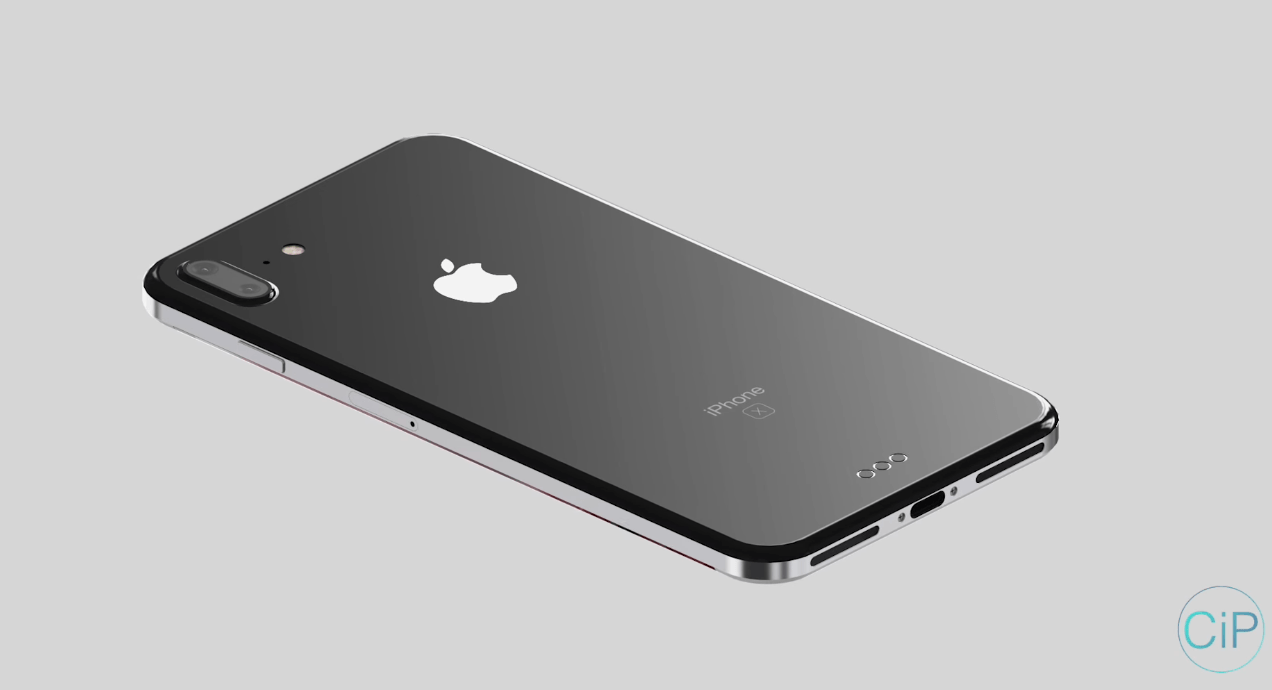 แนวคิด iPhone 8 X Edition จอเต็มขอบ ตัวเครื่องโค้ง กรอบสแตนเลส กล้องหลังคู่
