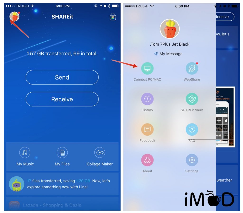 วิธีย้ายรูปจาก iPhone iPad ลงคอมอย่างง่าย ด้วย SHAREiT รองรับ Mac/PC