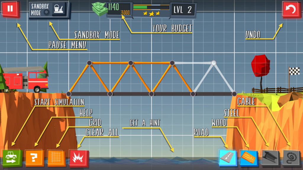 โหลดฟรี เกม Build a Bridge! ฝึกสมอง ทดสอบทักษะทางด้านวิศวกรรมของคุณ