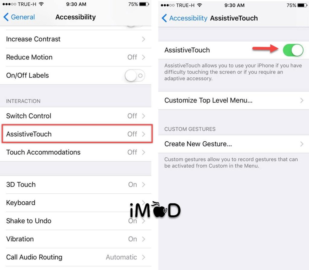 เทคนิคการตั้งค่า AssistiveTouch ให้เป็นปุ่ม Home, Lock Screen และอื่นๆ ... เทคนิคการตั้งค่า AssistiveTouch ให้เป็นปุ่ม Home, Lock Screen และอื่นๆ ...