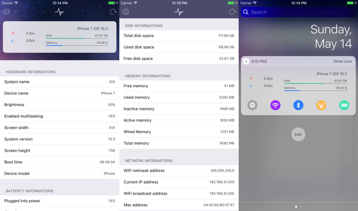 SYS Pro แอปตรวจสอบและรายงานข้อมูลระบบในมือถือแบบเรียลไทม์พร้อม Widget ...