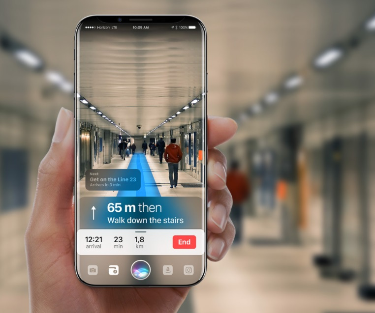 ตัวอย่างประยุกต์ใช้งานจริงระบบ AR กับการนำทางบนแผนที่ใน iPhone iOS 11 ...