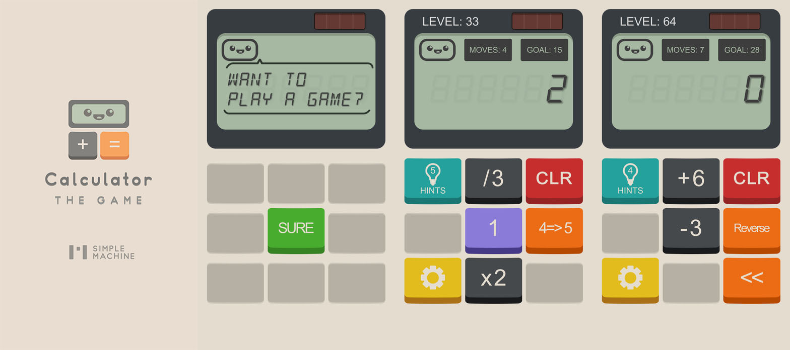 โหลดฟรี Calculator: The Game เปลี่ยนเครื่องคิดเลขให้กลายเป็นเกมสมการ ...