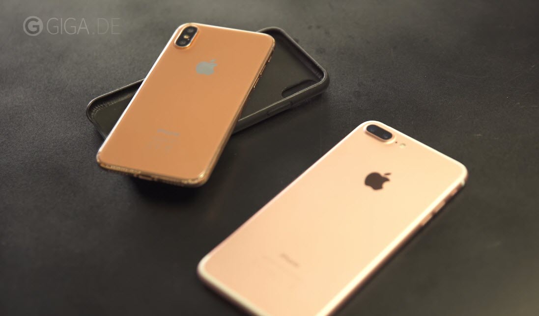 ชมภาพ iPhone 8 เครื่องจำลอง (Dummy) สีทองแดง Copper และสีดำ Black ...
