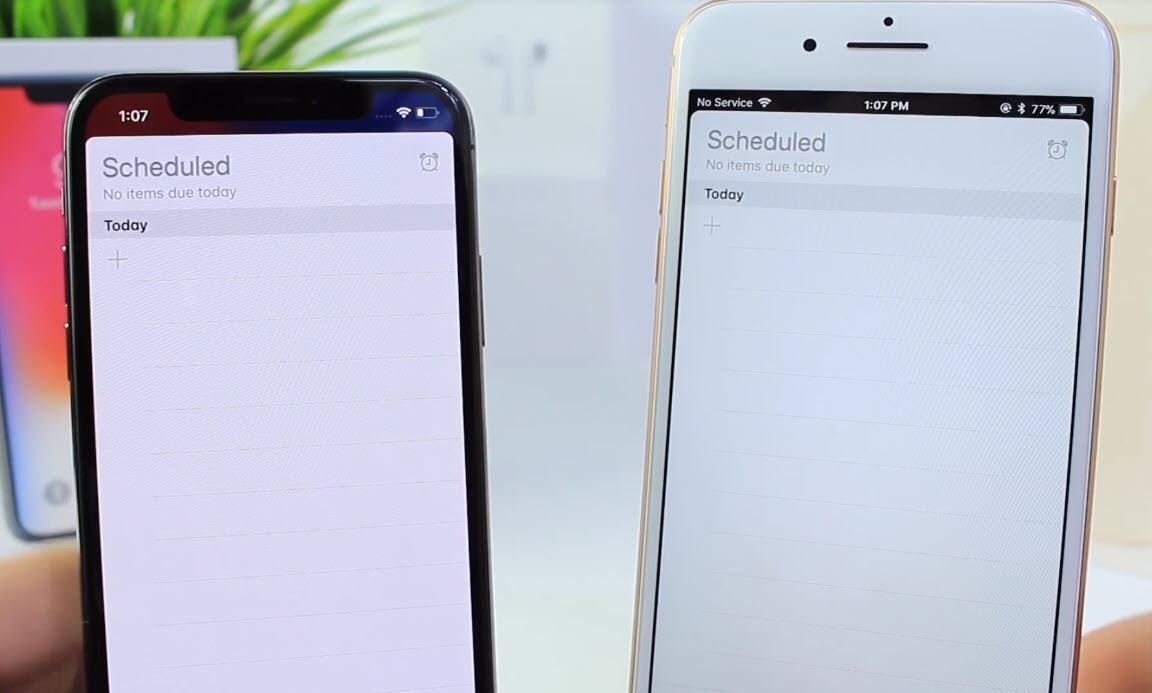 เปรียบเทียบจอ OLED iPhone X กับ LCD iPhone 8 Plus ในแต่ละมุมมอง | techfeedthai