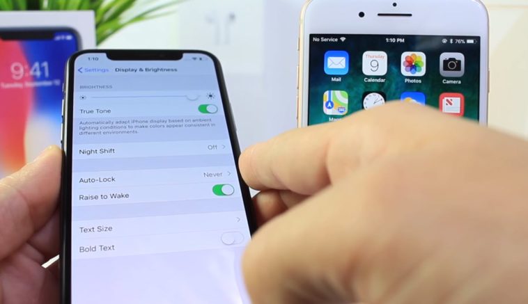 เปรียบเทียบจอ OLED iPhone X กับ LCD iPhone 8 Plus ในแต่ละมุมมอง