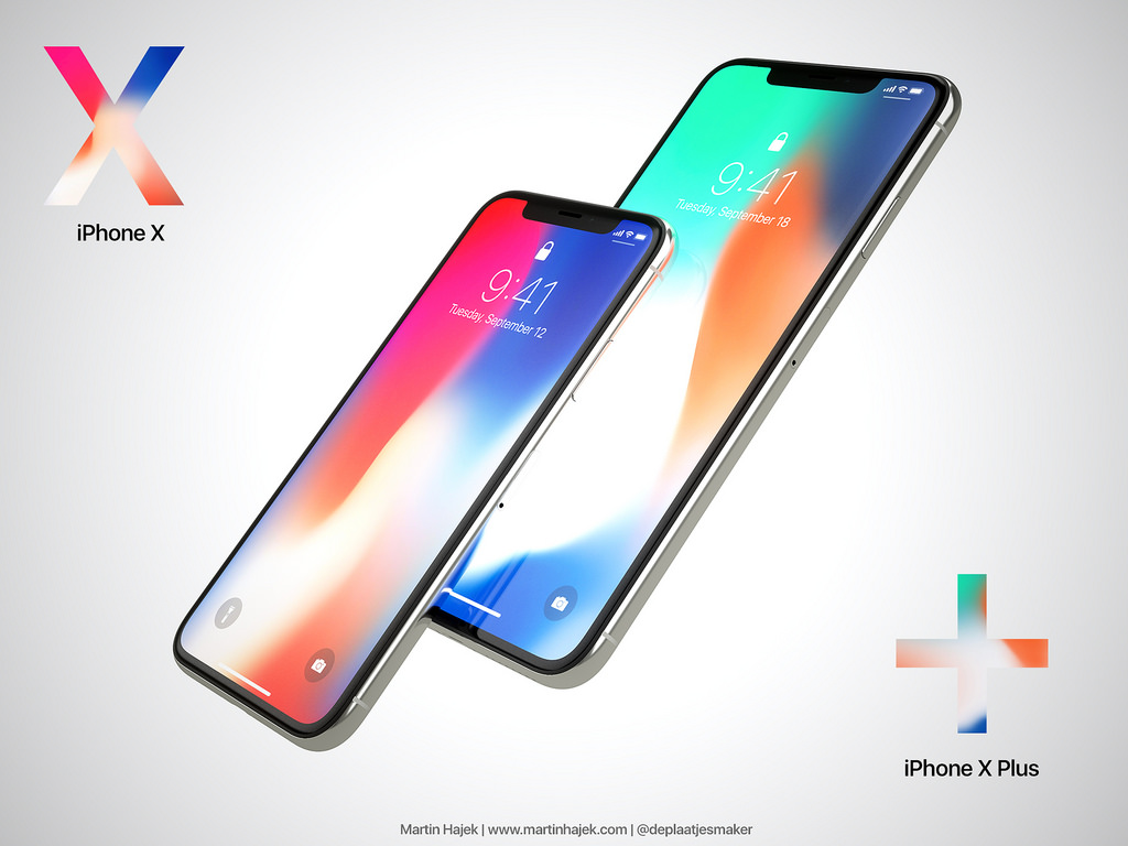 ชมภาพแนวคิด iPhone X Plus หน้าจอ 6.7 นิ้ว โดย Martin Hajek