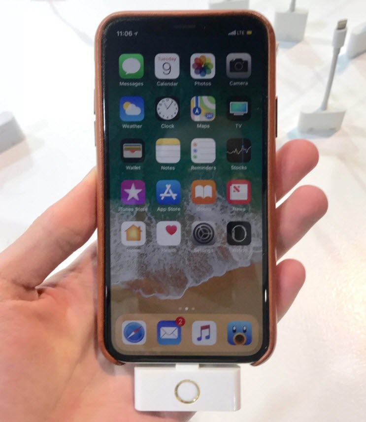 ผุดอุปกรณ์เสริม ปุ่ม Home และช่องเสียบหูฟัง 3.5 มม. สำหรับ iPhone X ...
