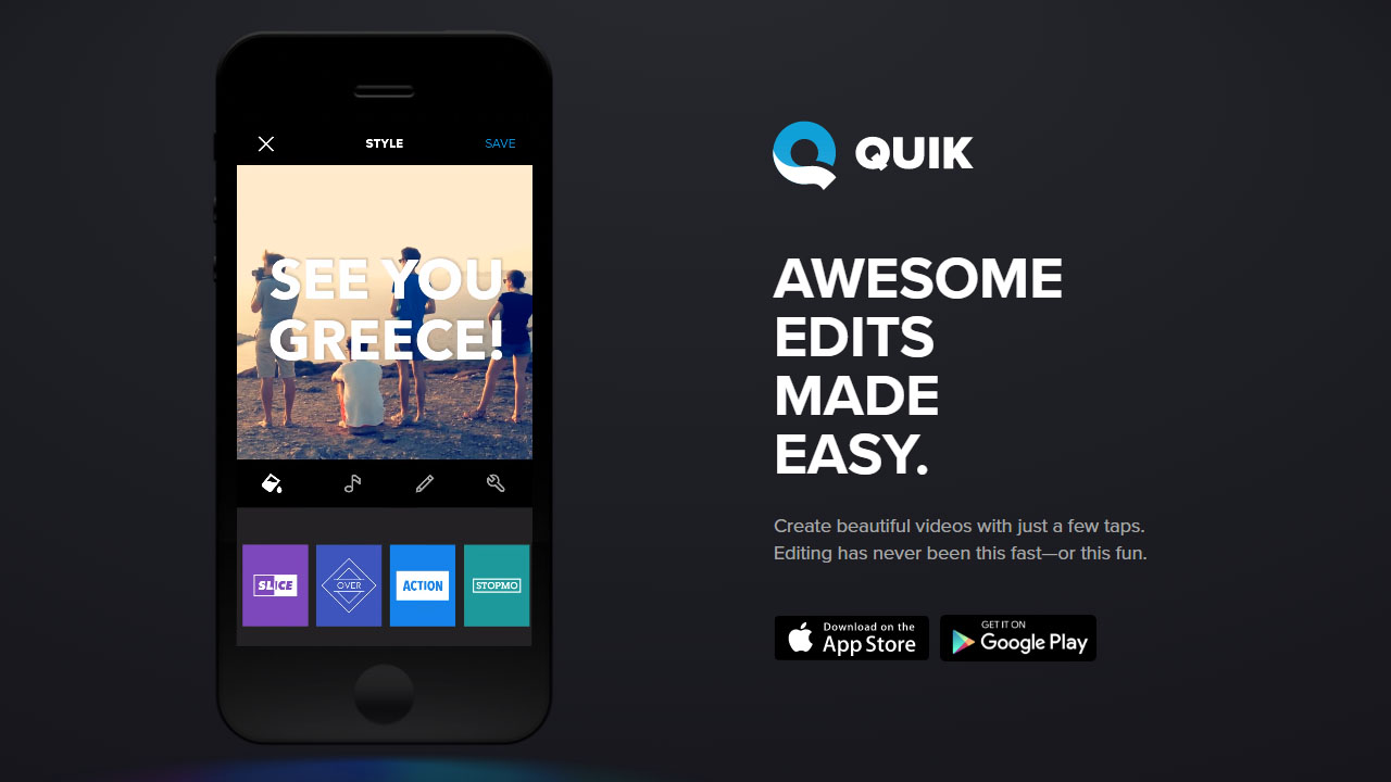 Quik เครื่องมือสร้างวิดีโอสำเร็จรูป ที่มีฟิลเตอร์ปรับแต่งวิดีโอให้เข้า ... Quik เครื่องมือสร้างวิดีโอสำเร็จรูป ที่มีฟิลเตอร์ปรับแต่งวิดีโอให้เข้า ...