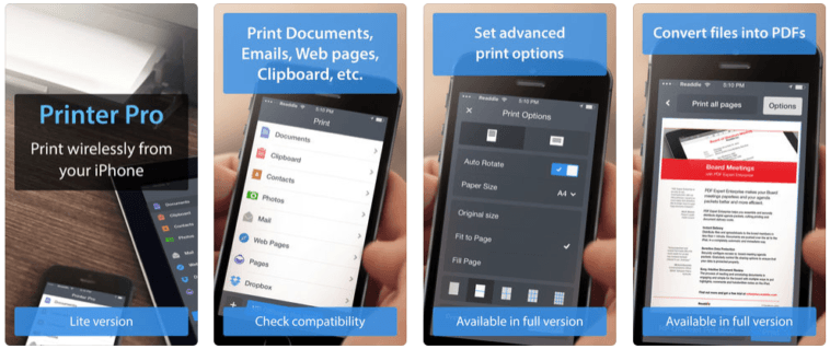 Printer Pro สั่งปริ้นไร้สายผ่าน iPhone, iPad บน Window