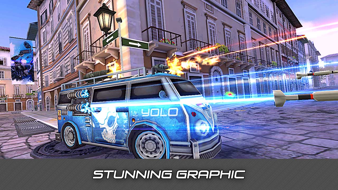 เล่นฟรี Overload: Car Battle Online เกมแข่งรถยิงปืน MOBA บนมือถือ ...