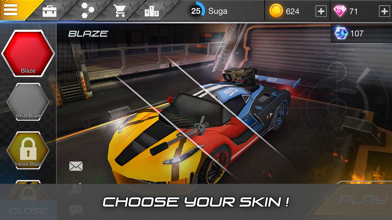 เล่นฟรี Overload: Car Battle Online เกมแข่งรถยิงปืน MOBA บนมือถือ ...