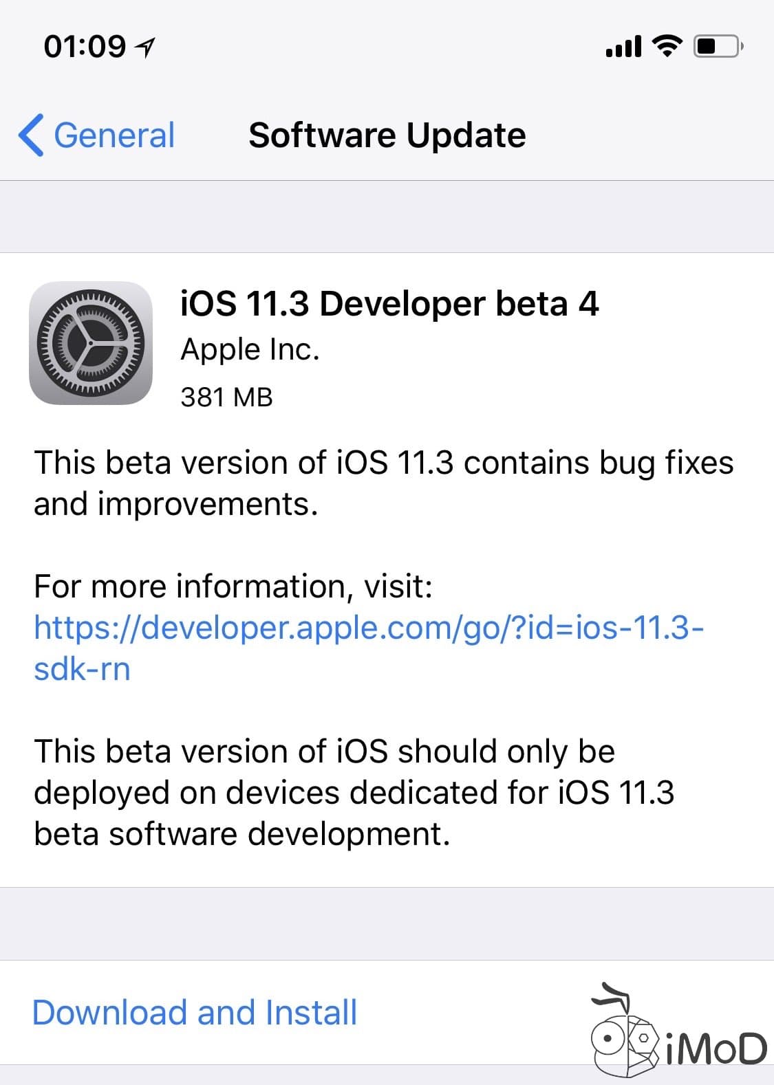 Apple ปล่อย iOS 11.3 Developer Beta 4 ให้นักพัฒนาได้อัปเดตแล้ว
