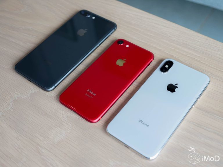 แกะกล่อง iPhone 8 (PRODUCT) RED สีแดง ปี 2018 เครื่องจริงเทียบกับสีอื่น