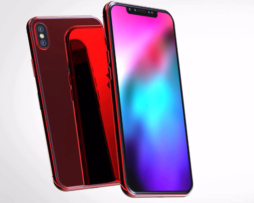 แนวคิด iPhone X / X+ สีแดง (PRODUCT) RED | techfeedthai
