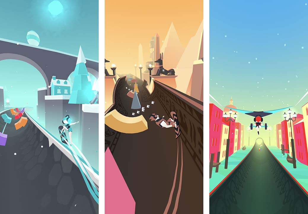 โหลดฟรี Flip : Surfing Colors เกมสเก็ตบอร์ดสลับสีบนเส้นทางที่มี ...