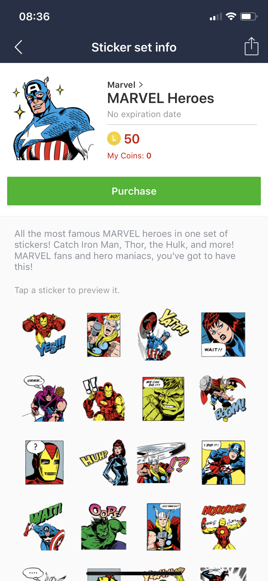 จัดด่วน! สติกเกอร์และธีม LINE ชุดฮีโร่ MARVEL ลดเหลือ 30 บาทหลายแบบ ...
