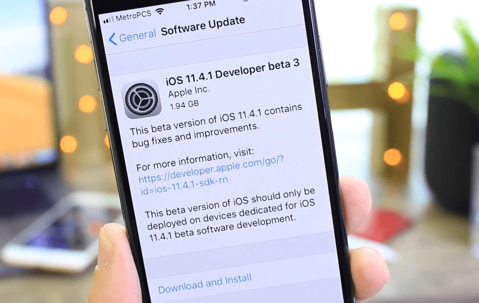 Apple ปล่อยอัปเดต iOS 11.4.1 beta 3 สำหรับนักพัฒนา