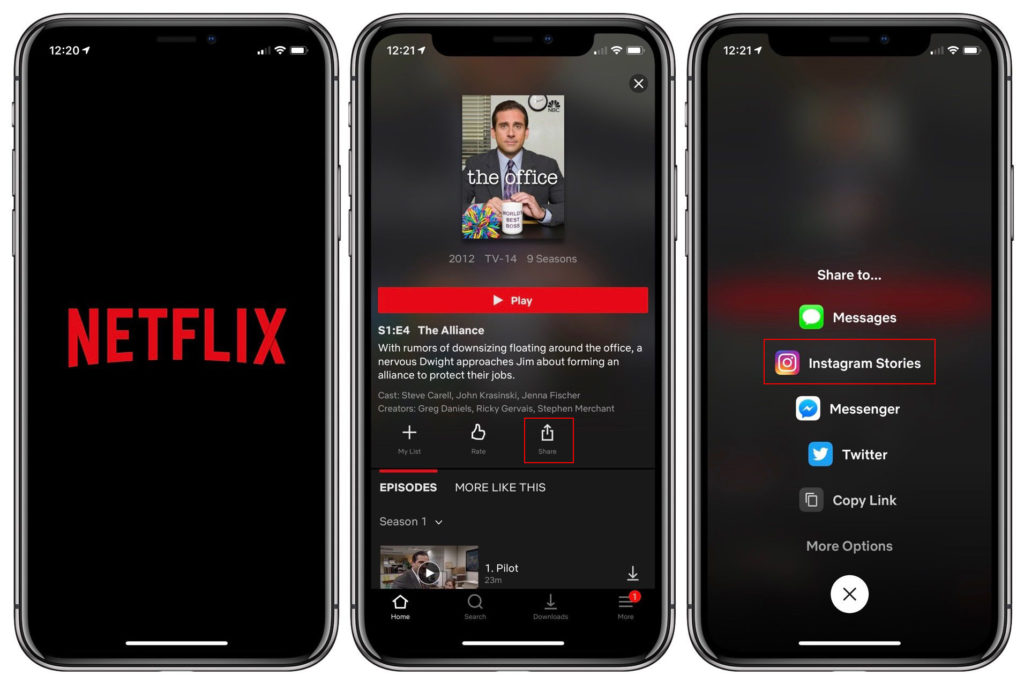 Netflix บน iOS ปล่อยอัปเดต แชร์ภาพยนตร์หรือรายการไปยัง Instagram ...