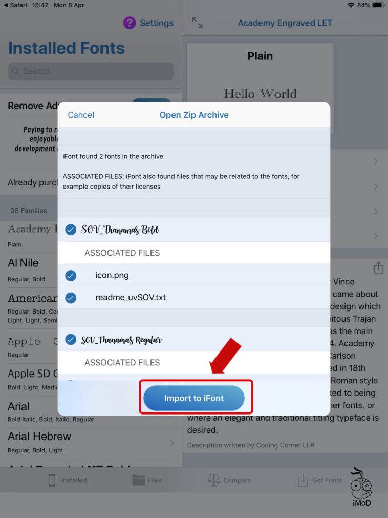 เพิ่มฟอนต์ (Font) สวยๆ ใน iPhone, iPad ด้วยแอป iFont