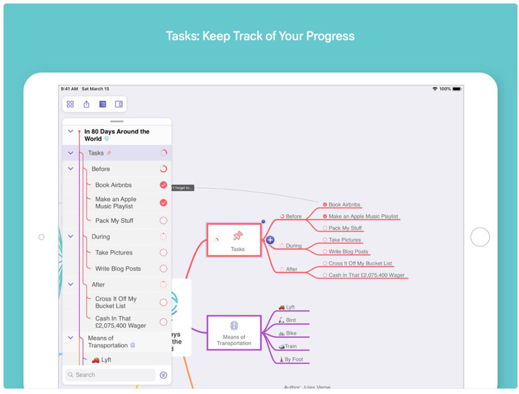 สร้าง Mind Map แผนผังความคิดสวยๆ และเรียบง่ายด้วย MindNode 6 บน iPad
