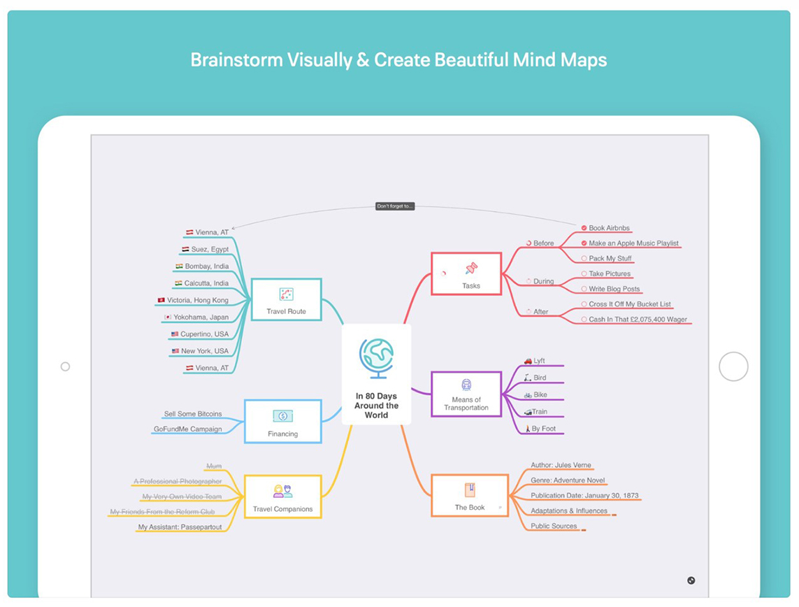 สร้าง Mind Map แผนผังความคิดสวยๆ และเรียบง่ายด้วย MindNode 6 บน iPad