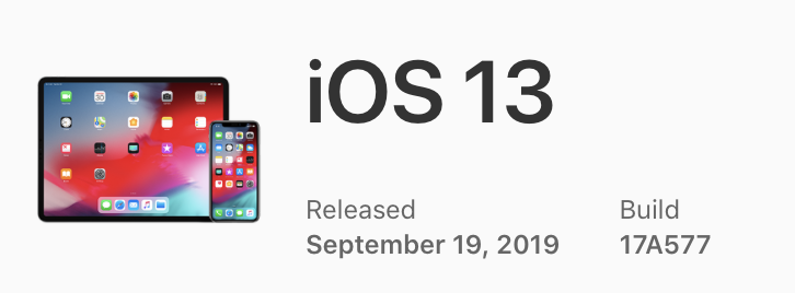 ดาวน์โหลด iOS 13 IPSW เวอร์ชันสมบูรณ์ ลิงก์ตรงโหลดแรงจาก Apple