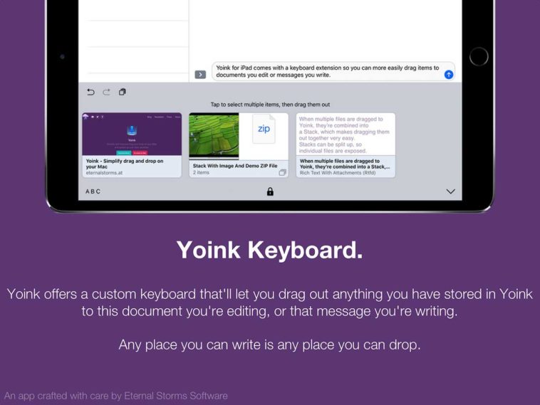 Yoink แอปดีๆ สำหรับ Copy ข้อมูลด้วยวิธีการ Drag & Drop บน iPad Yoink แอปดีๆ สำหรับ Copy ข้อมูลด้วยวิธีการ Drag & Drop บน iPad