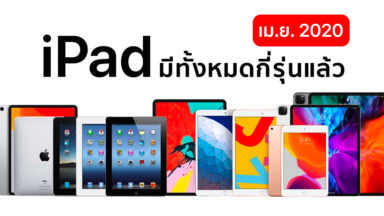 Timeline – iPad รุ่นล่าสุดตัวไหน มีกี่รุ่นแล้ว อัปเดต ต.ค. 2024