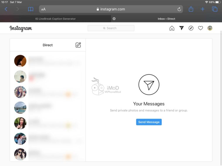 Instagram เพิ่ม Direct Message แชทบนเว็บได้แล้ว (Safari, Chrome และอื่น ๆ)