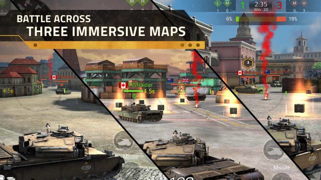 Iron Force 2 เกมมือถือสงครามรถถังออนไลน์ จัดทีม PvP แบบ 5 ต่อ 5