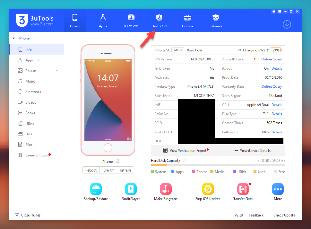 วิธีดาวน์เกรด iOS 14 Beta กลับไปยัง iOS เดิมผ่านโปรแกรม 3uTools วิธีดาวน์เกรด iOS 14 Beta กลับไปยัง iOS เดิมผ่านโปรแกรม 3uTools