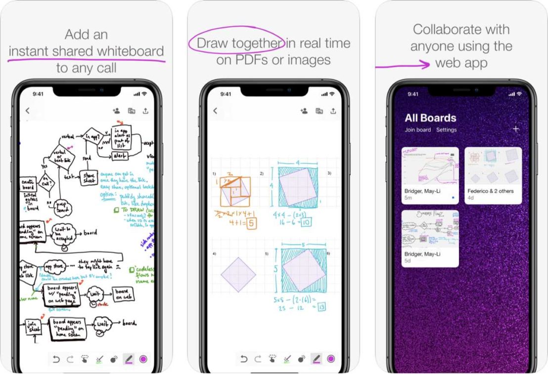 Scribble Together Whiteboard กระดานไวท์บอร์ดสำหรับงานประชุมออนไลน์ ...