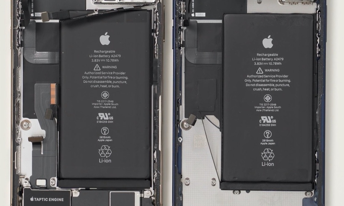 iPhone 12, iPhone 12 Pro มีความจุแบต 2,815 mAh