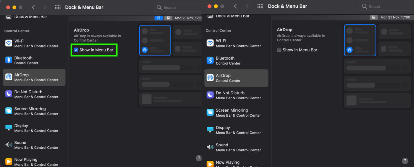 วิธีใช้งานและตั้งค่า Control Center ใน macOS Big Sur