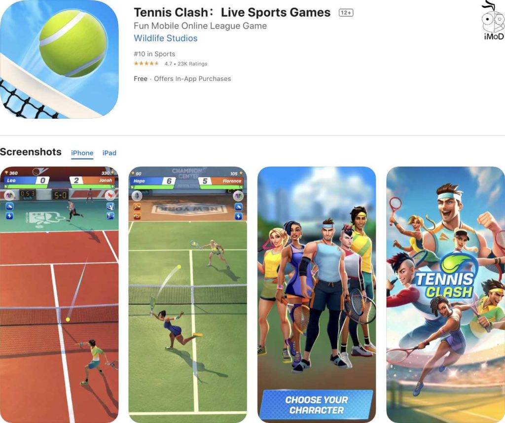 Tennis Clash เกมกีฬาเทนนิสเล่นง่าย เล่นเพลิน เหมาะกับทุกวัย- iMoD