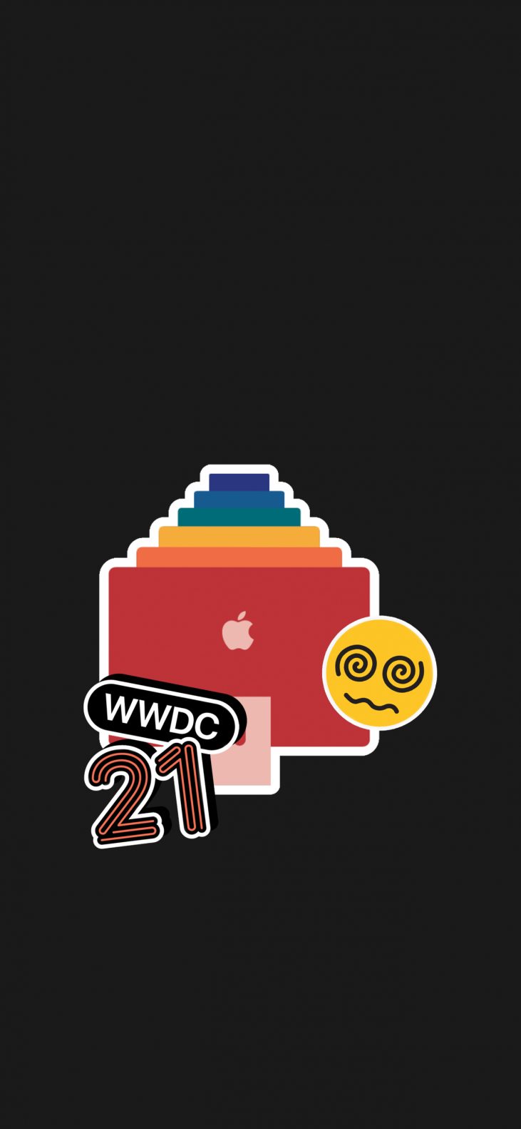 ภาพพื้นหลัง (Wallpaper) WWDC21 แบบปรับแต่ง สำหรับ iPhone