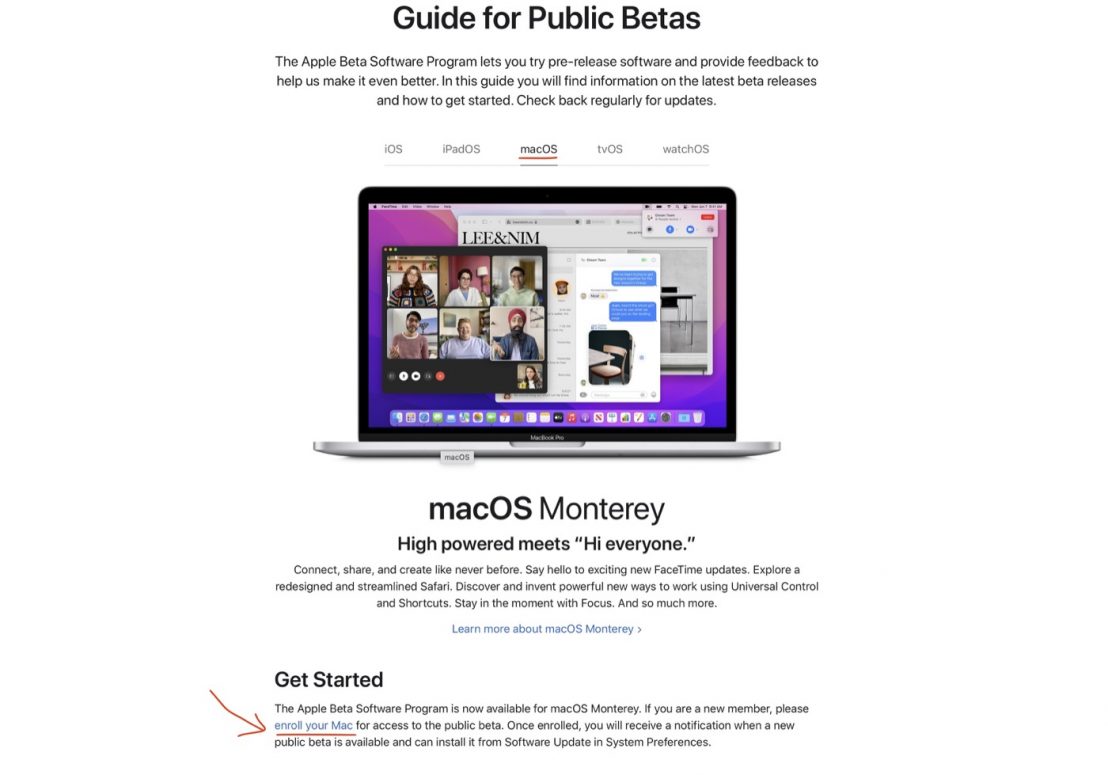 วิธีติดตั้ง macOS 12 Monterey Public Beta สำหรับคนทั่วไป วิธีติดตั้ง macOS 12 Monterey Public Beta สำหรับคนทั่วไป