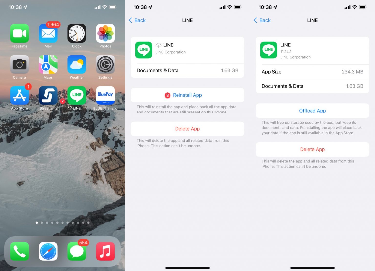 Offload App ลบแอปโดยไม่ลบข้อมูลของแอปและยังเพิ่มพื้นที่ในเครื่องได้