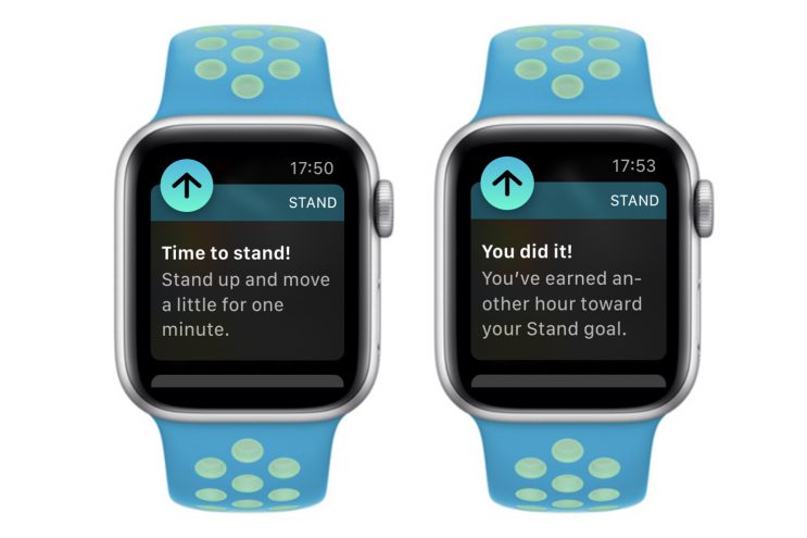 วิธีตั้งค่าแจ้งเตือนให้ยืน (Time to Stand) บน Apple Watch