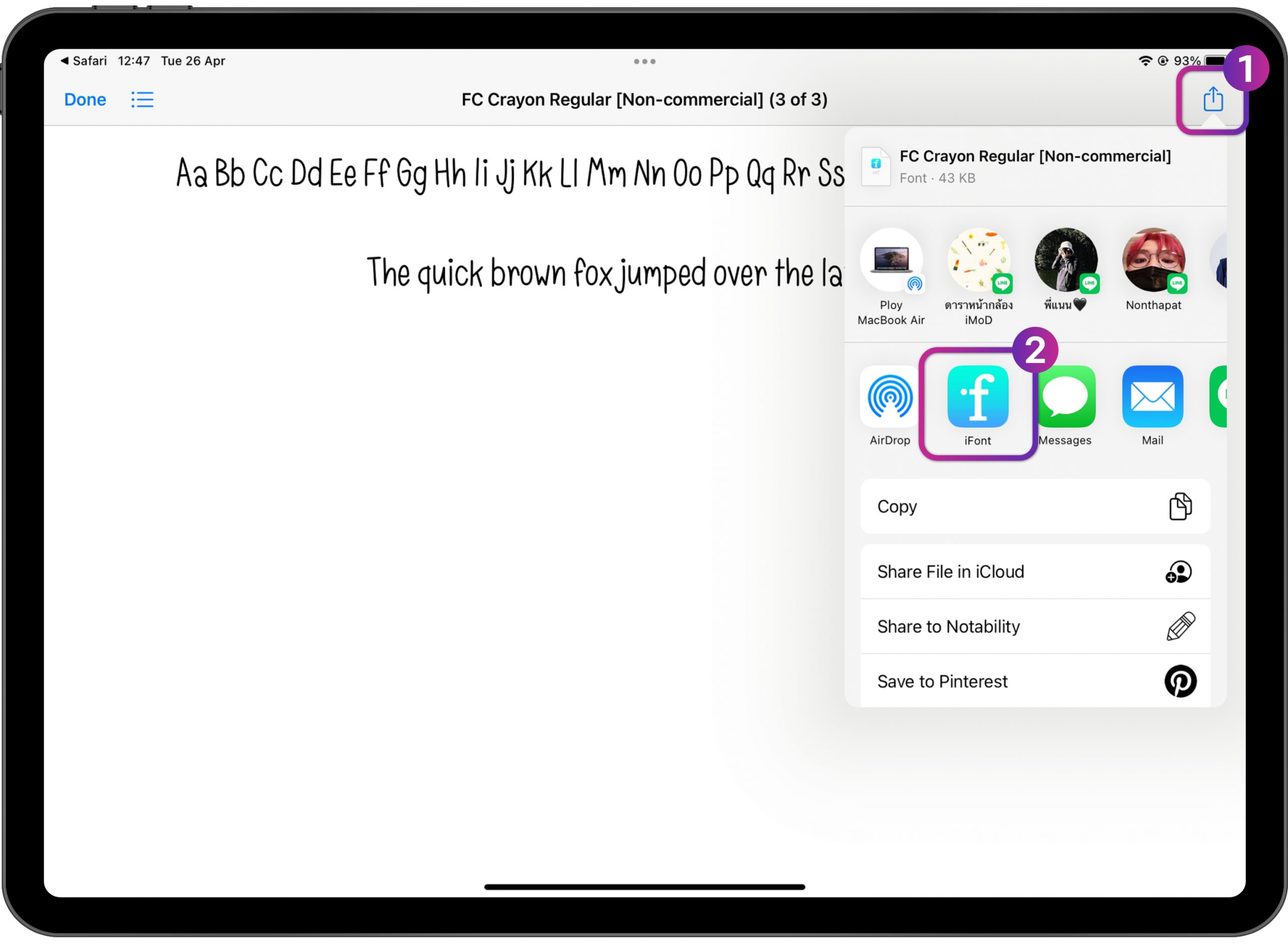 วิธีลงฟอนต์น่ารัก ๆ บน iPad และวิธีการใช้งานกับแอปต่าง ๆ สำหรับ iPadOS 15.4