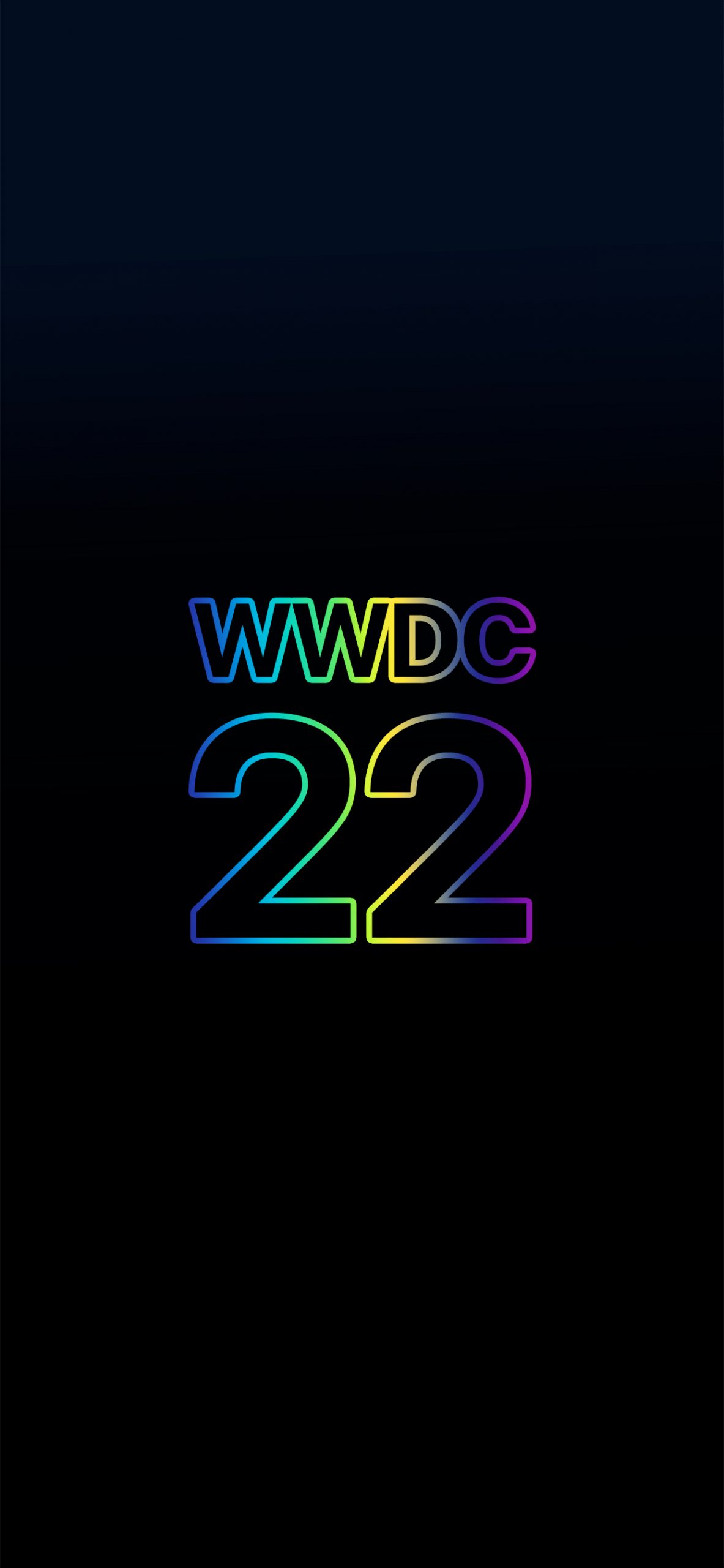 ภาพพื้นหลัง (Wallpaper) WWDC22 แบบปรับแต่งสำหรับ iPhone