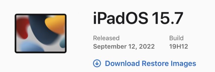 ดาวน์โหลด IPSW iOS 15.7 และ iPadOS 15.7 ลิงก์ตรง โหลดแรงจาก Apple