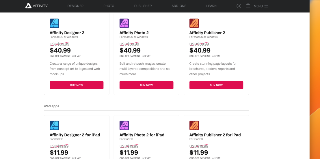 Affinity V2 มาแล้ว! พร้อมโปรโมชันลด 40% ทุกแอป! ซื้อครั้งเดียวใช้ยาวตลอดชีพ