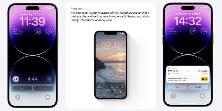 แนะนำฟีเจอร์ Live Activities การแสดงกิจกรรมสดบน iOS 16.1