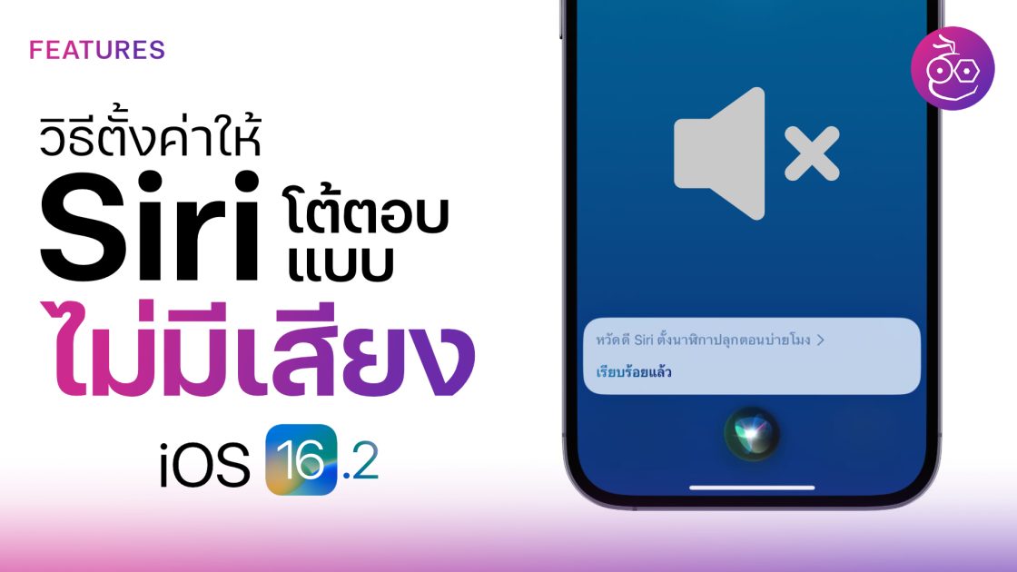 วิธีพิมพ์ข้อความตอบโต้ Siri (Type to Siri) แทนการพูด