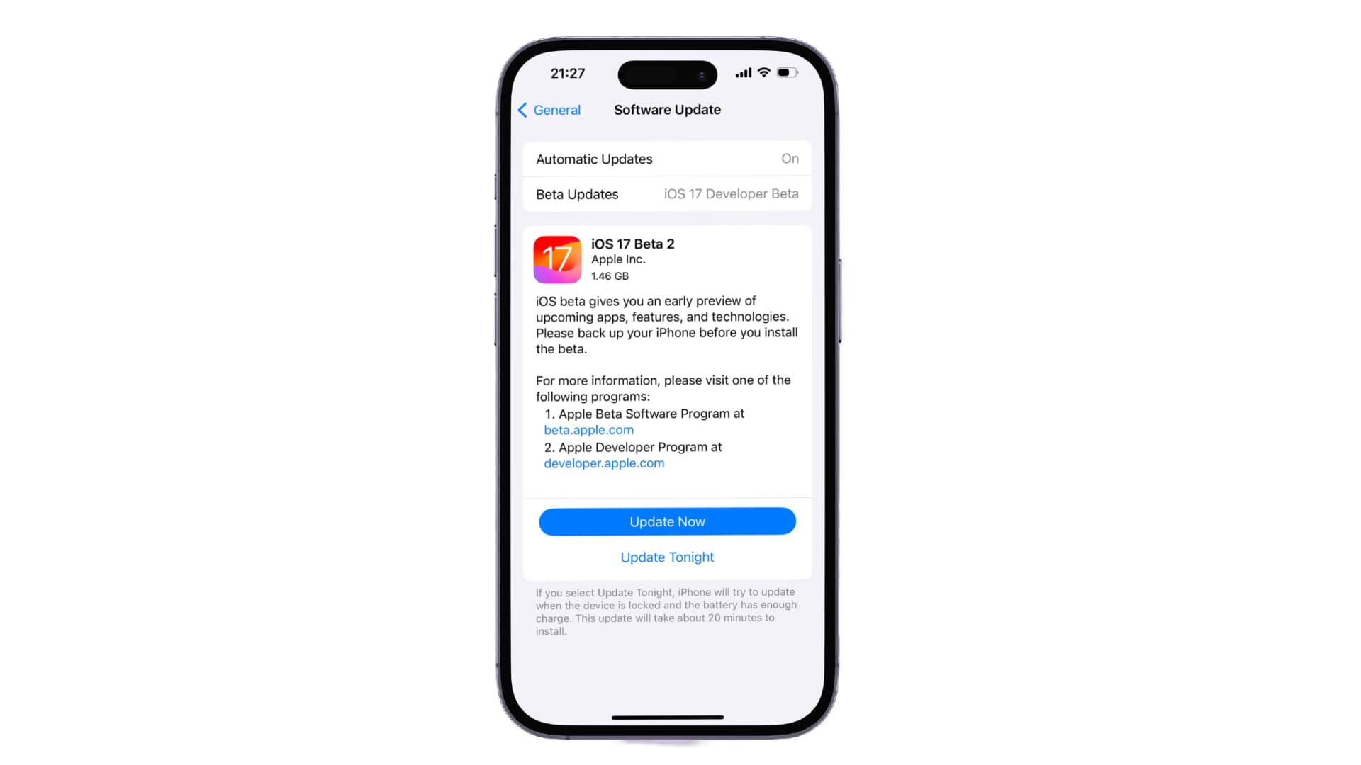 Apple ปล่อย iOS 17 Developer Beta 2 ให้นักพัฒนาทดสอบ