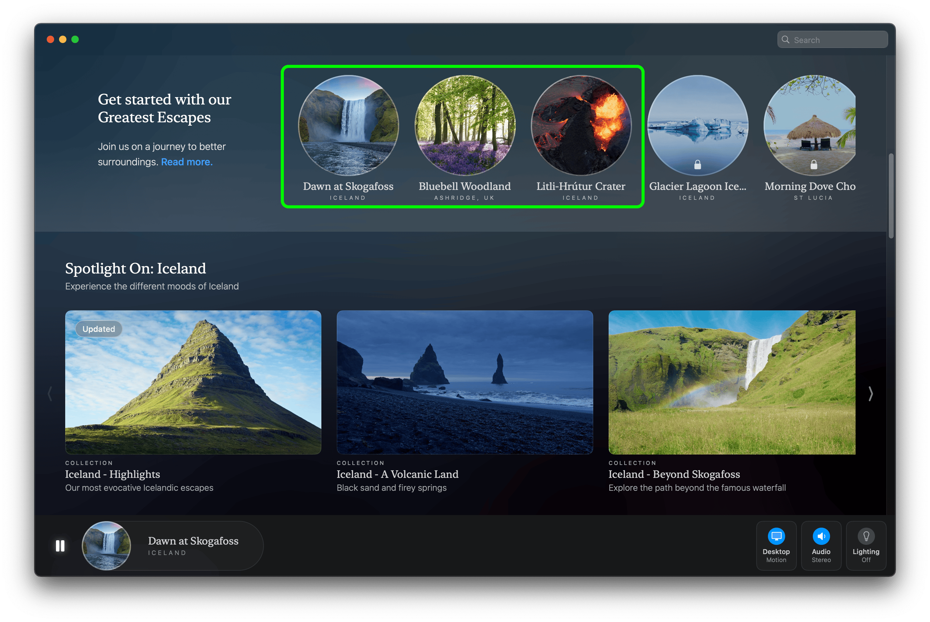 แอป Portal ภาพพื้นหลัง Mac แบบเคลื่อนไหวพร้อมเสียงประกอบ สวยงาม โหลดฟรี!