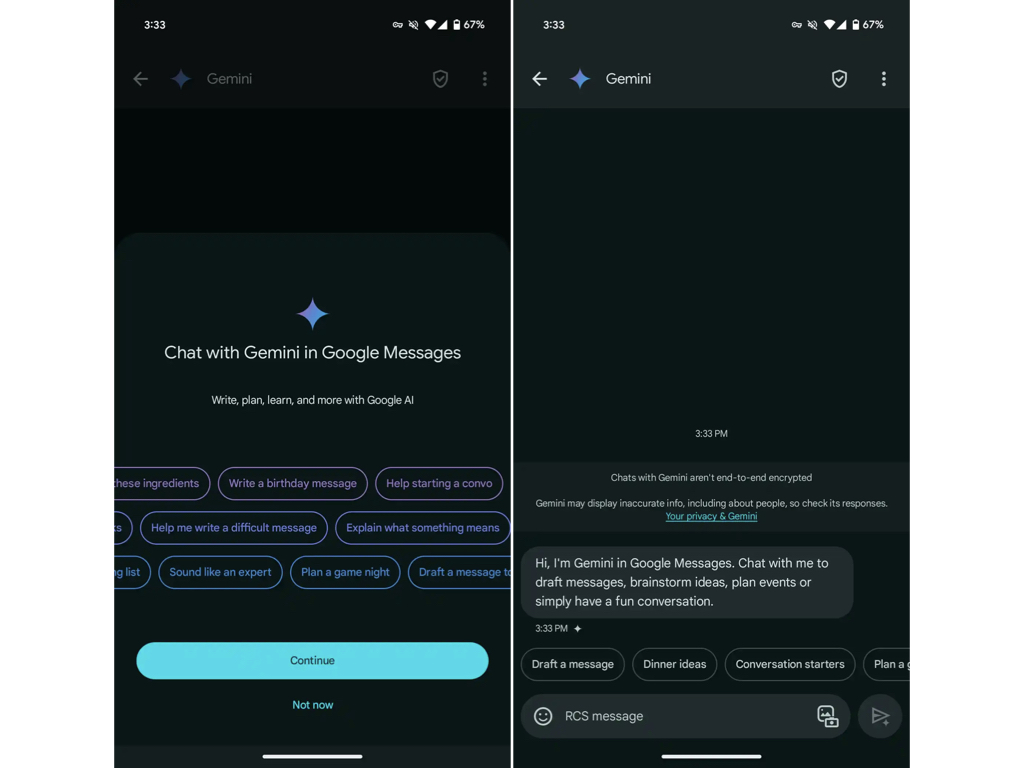 คุยแชท Gemini ใน Google Messages เวอร์ชัน Beta เริ่มแล้ว! ในอุปกรณ์บางรุ่น